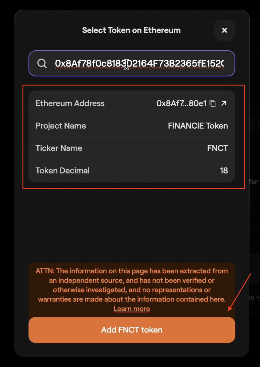 FNCTのブリッジ方法が知りたい（EthereumブロックチェーンからPolygonブロックチェーンに移す場合） – FNCT ヘルプガイド